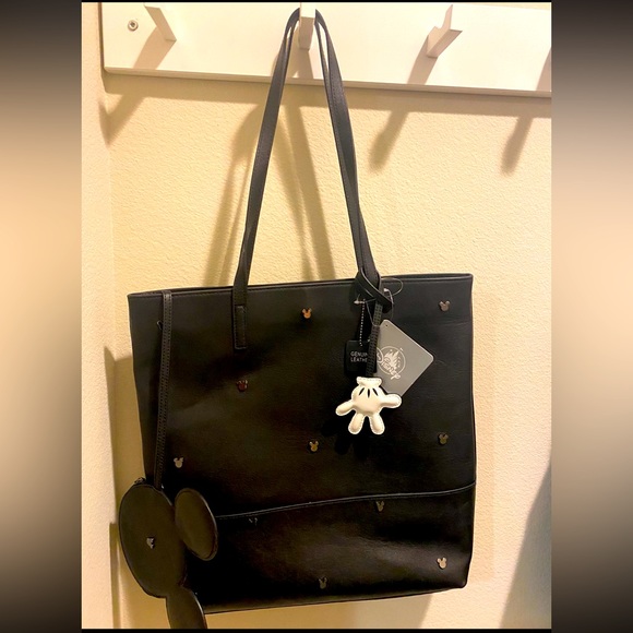 Disney | Bags | Disney Mickey Black Purse With Coin Purse | Poshmark